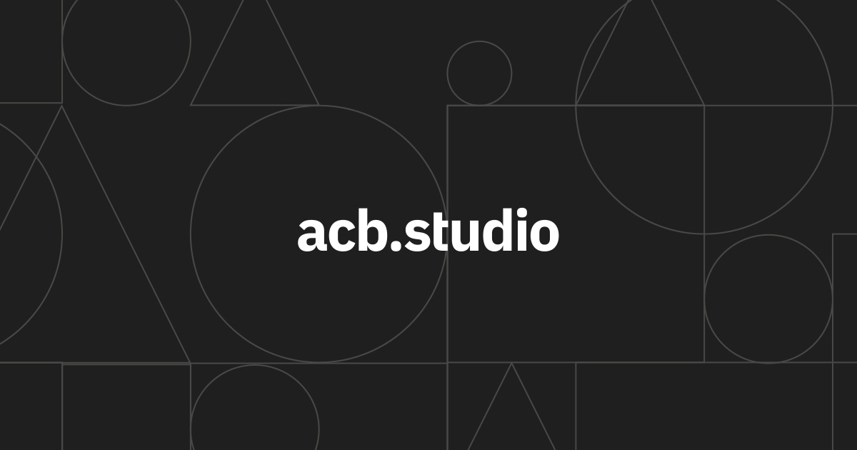 Services | acb.studio